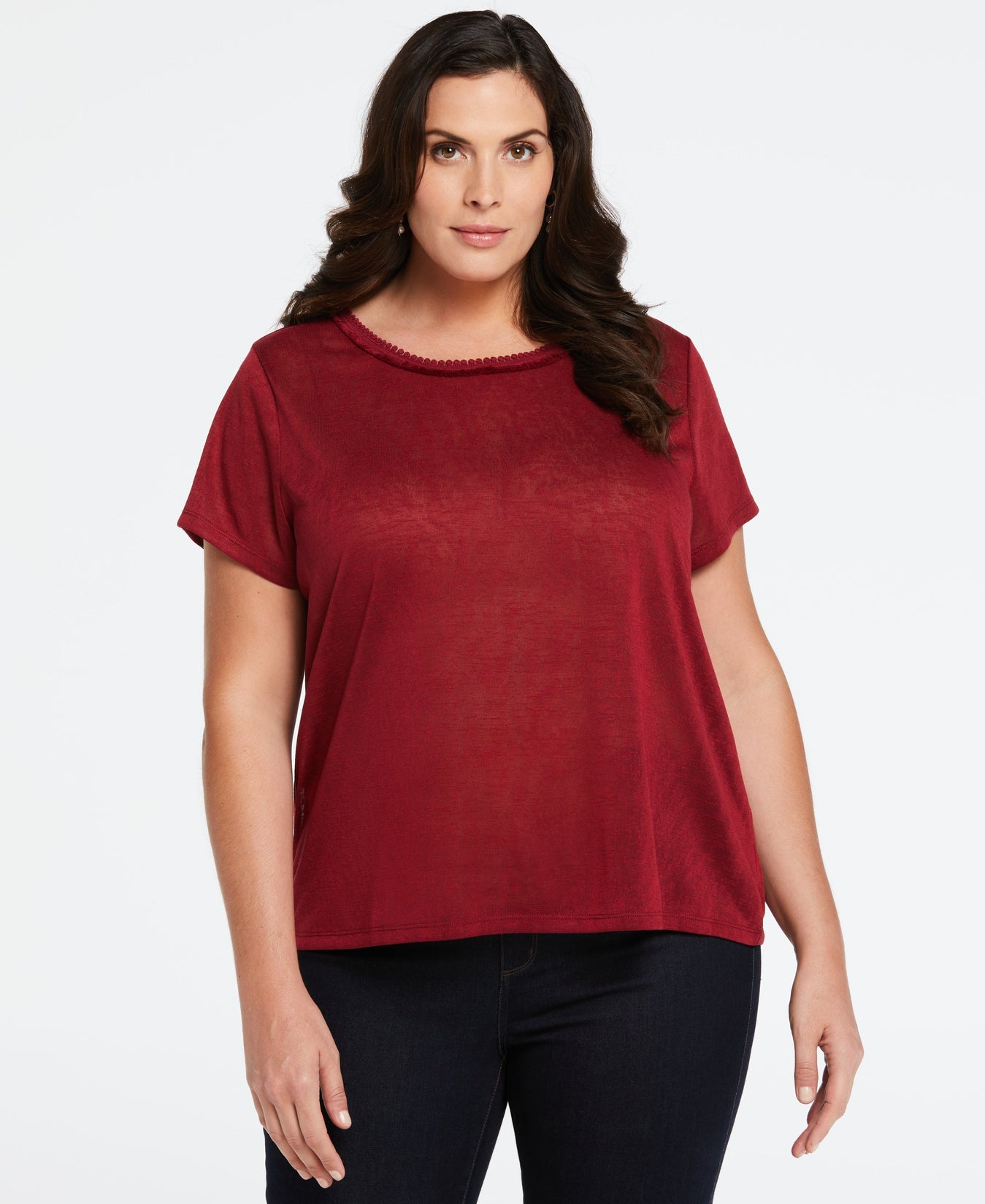 Women's Plus Size Fringe Top | Rafaella